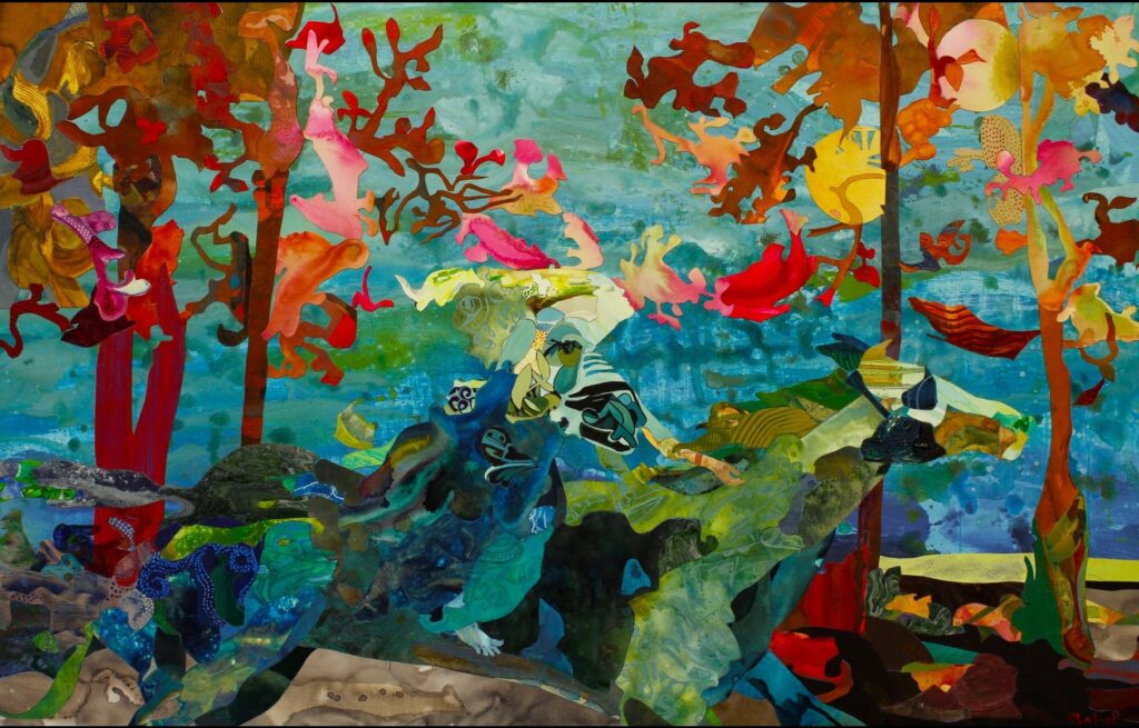Collage Artist’s Whimsical Expressions Resemble a Puzzle on Canvas ...